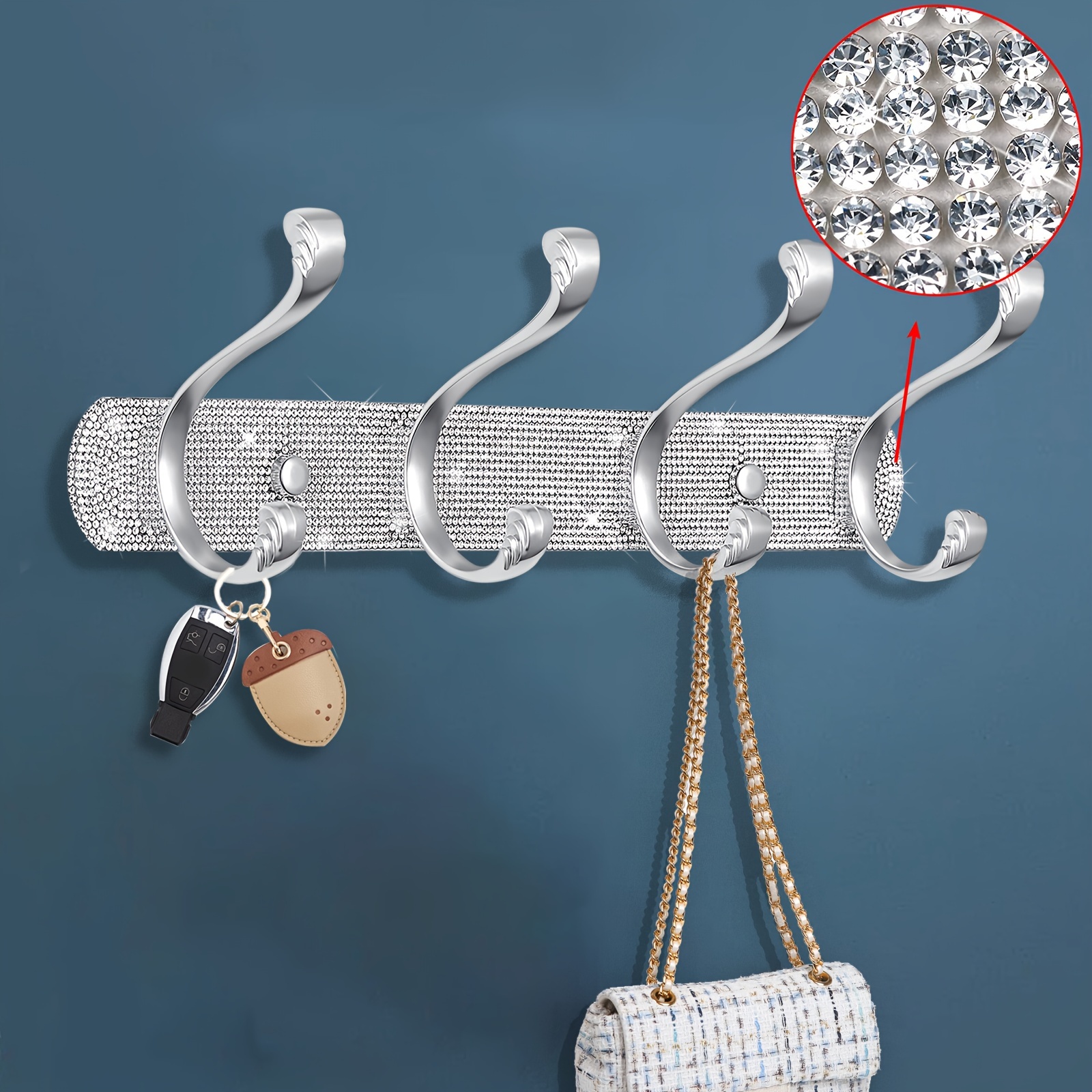 Amazon Decorative Hooks For Hanging Coats wall mounted hanger shiny ...
