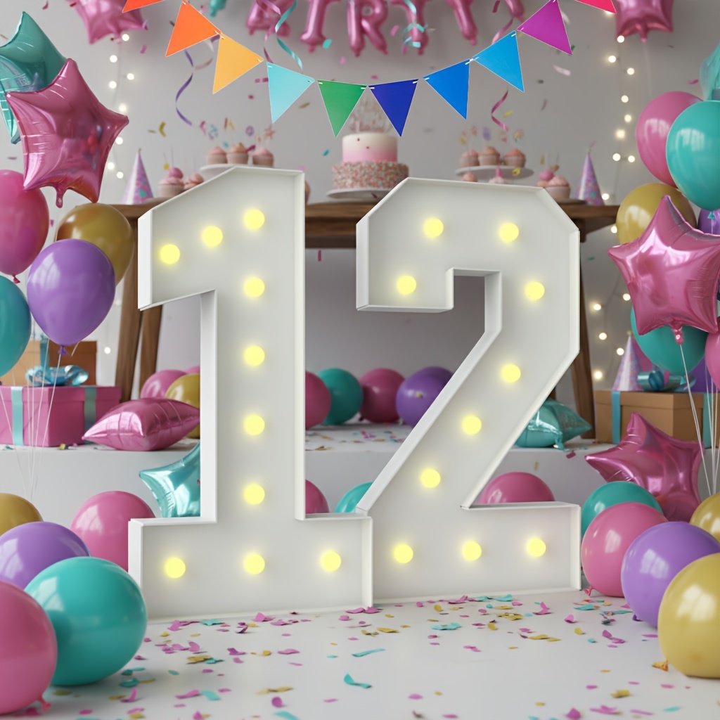 marquee light up numbers - United Kingdom