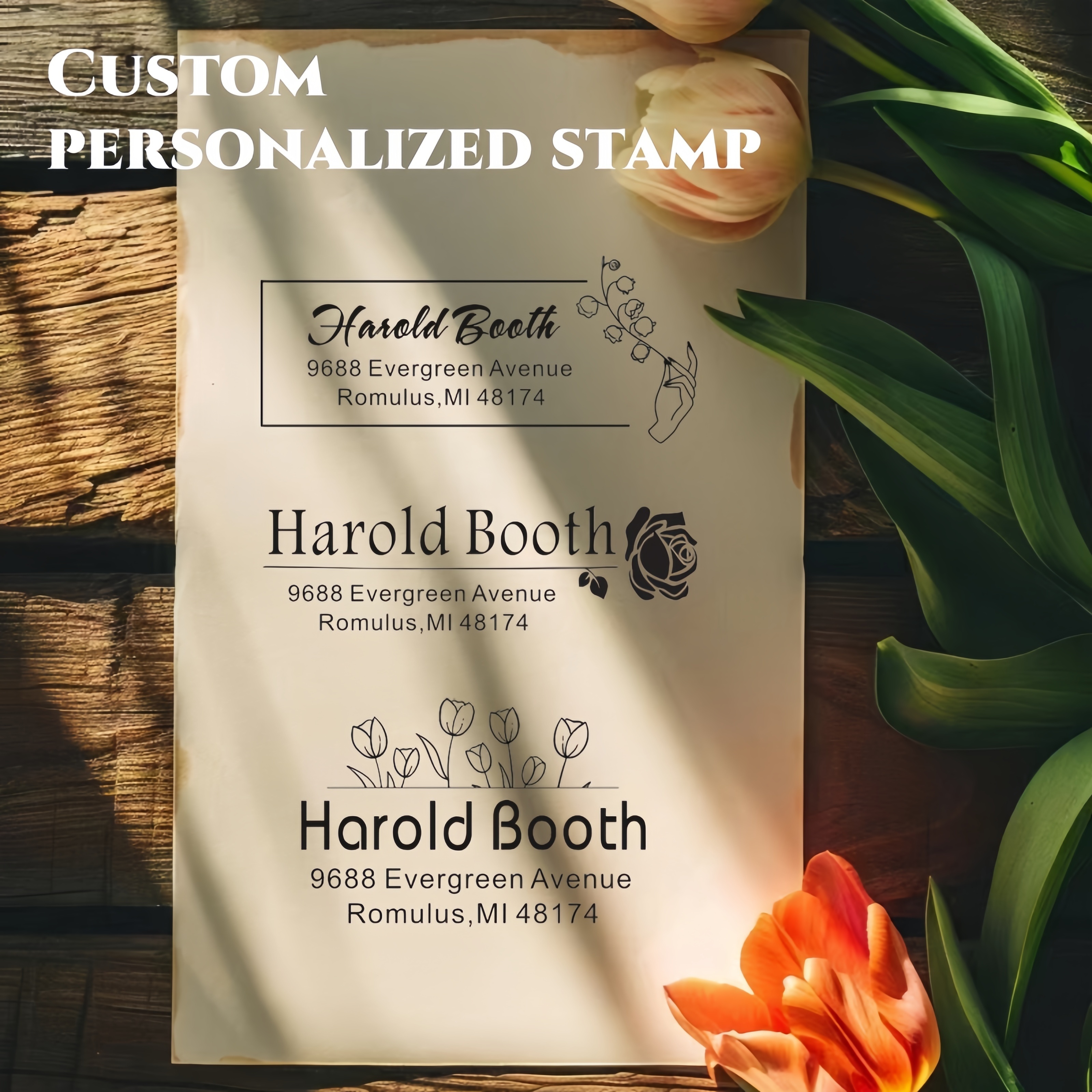 Professional Customized Personalized Business Stamp Clear - Temu Canada