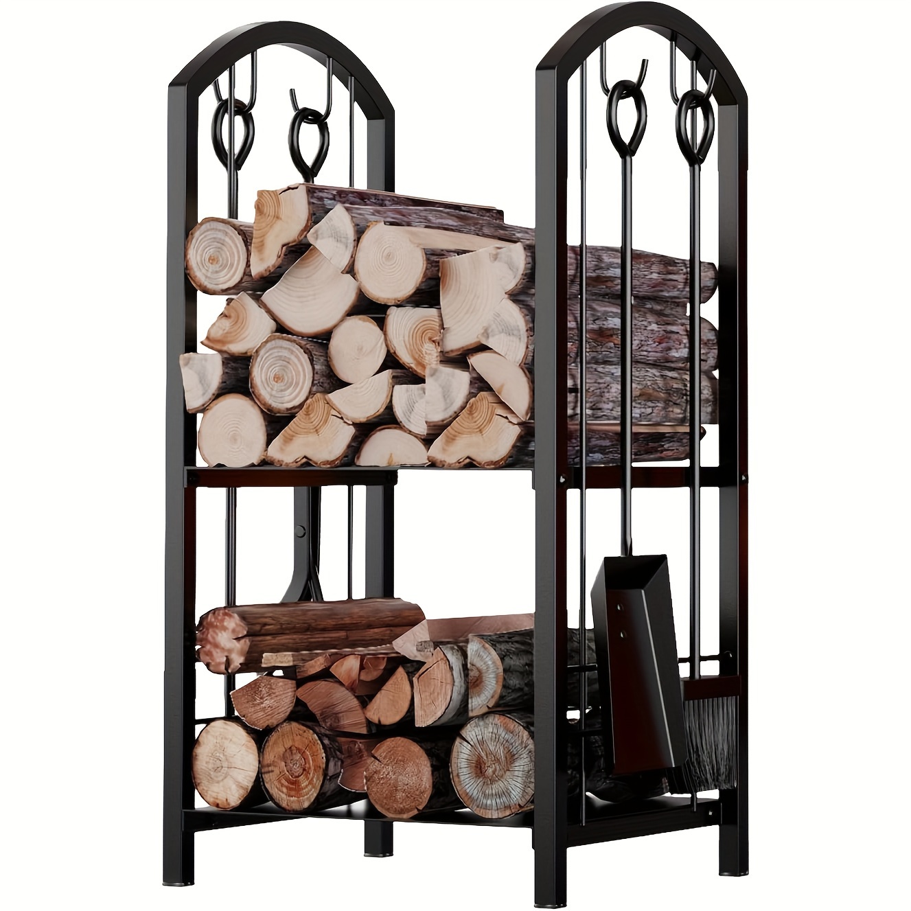 firewood outdoor rack sold on Temu United States