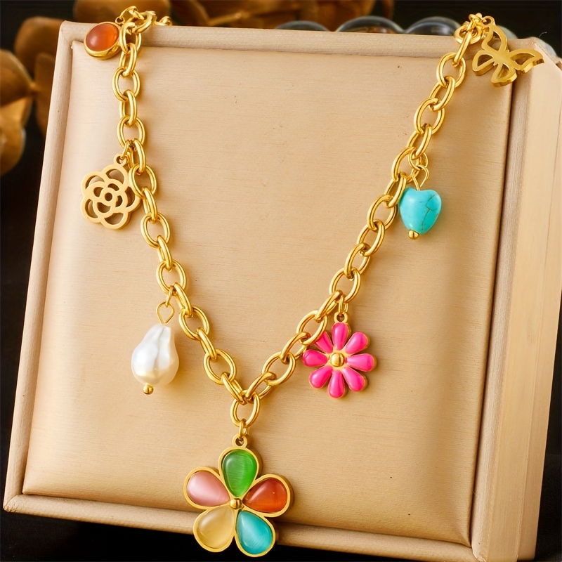 stainless necklace sold on Temu United States