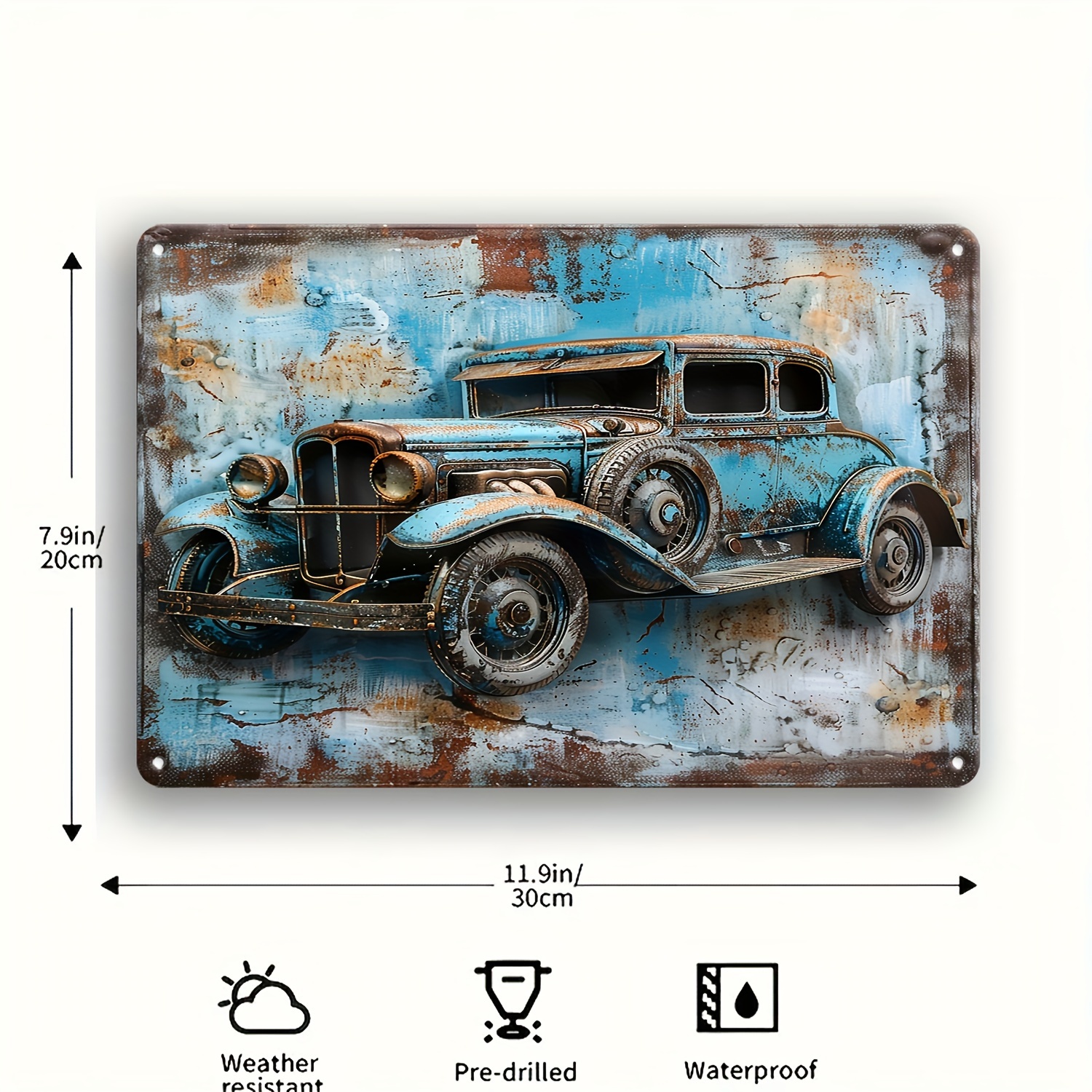 Classic Vintage Car Humor Tin Sign Retro Metal Wall Decor - Temu
