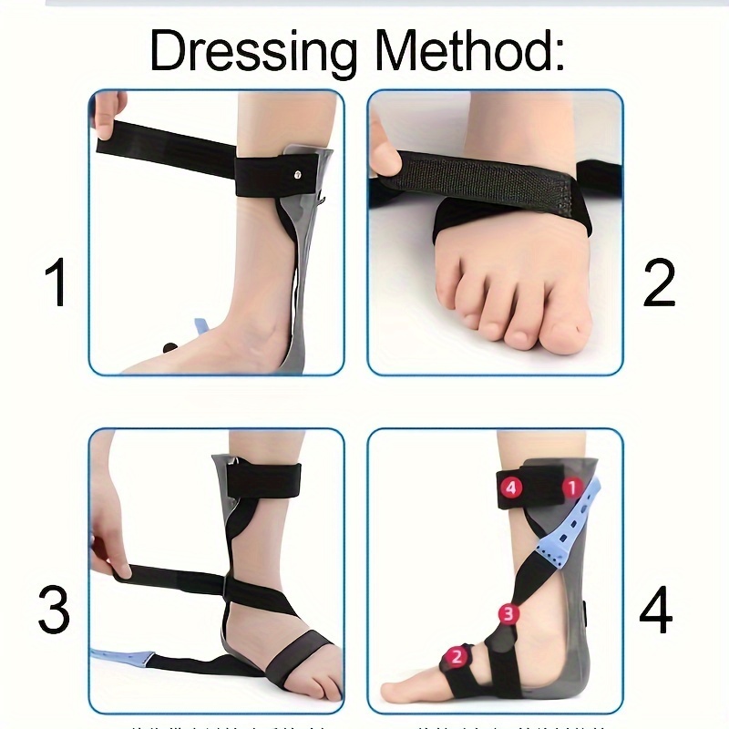 1pc Adjustable Medical Afo Foot Drop Ankle Foot Orthotics Underfoot ...