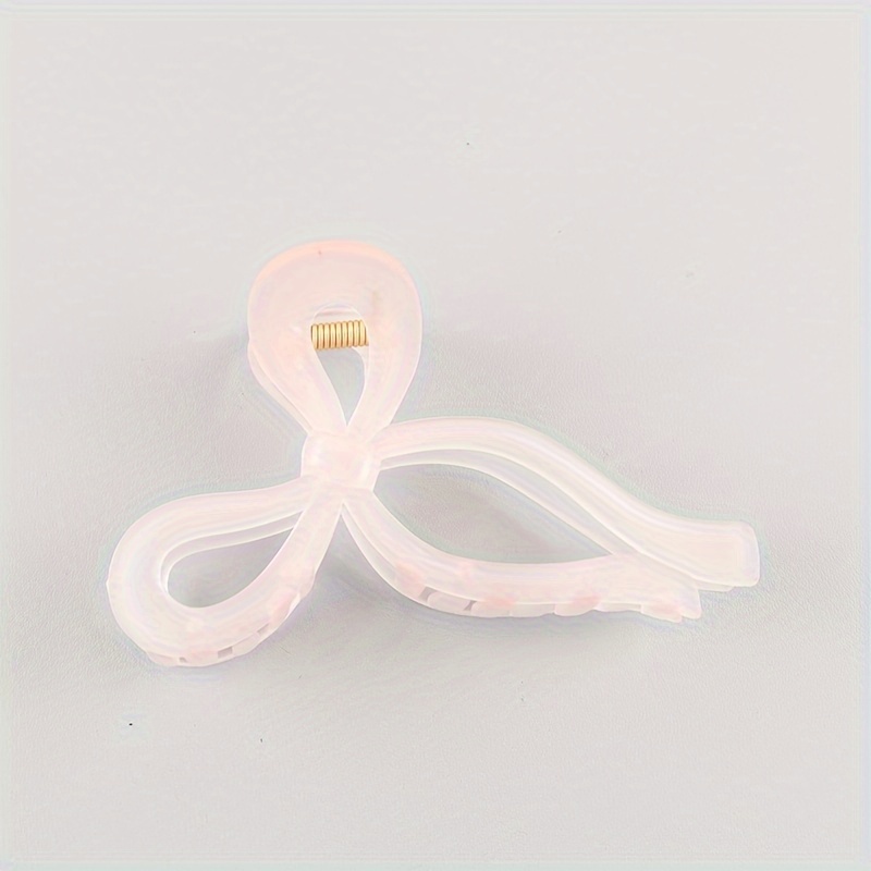 Macaron Color Frosted Hollow Bowknot Shaped Hair Claw Clips - Temu Ireland