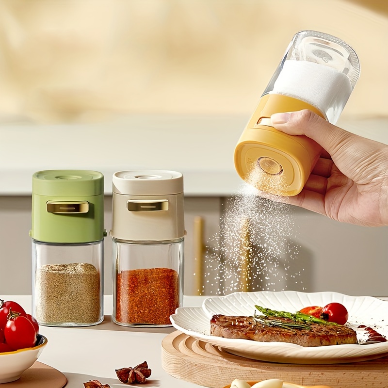 Ensemble Récipients Condiments En Verre Distributeur Rond - Temu France
