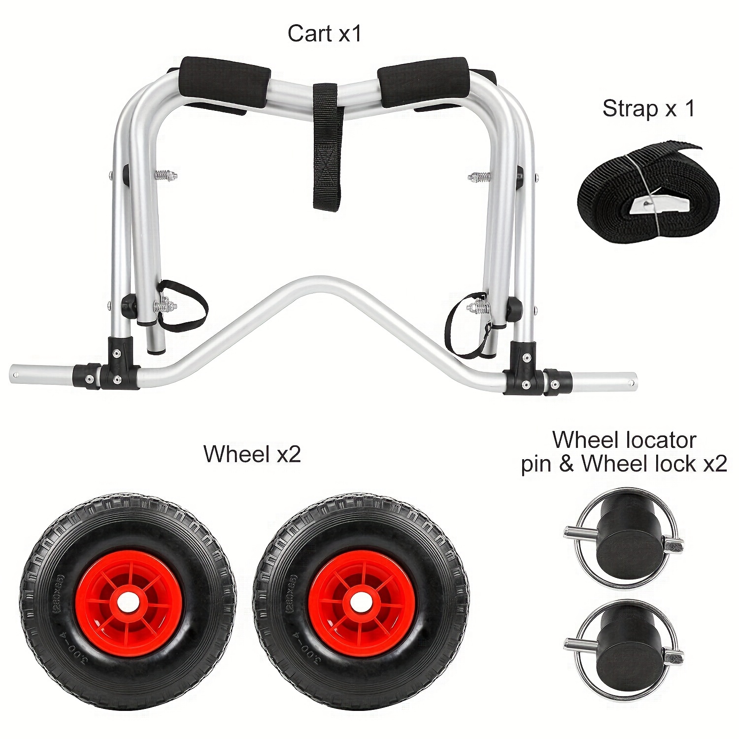 Canoe Boat Carrier Cart Trailer Trolley - Temu