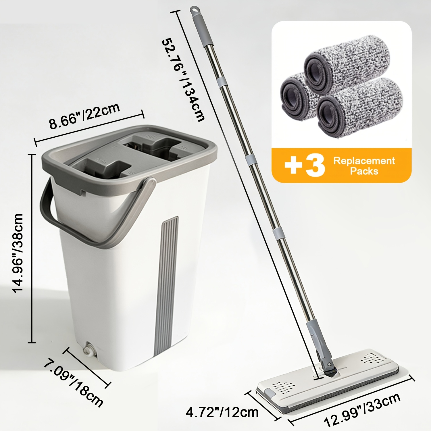 mops and buckets sold on Temu United States