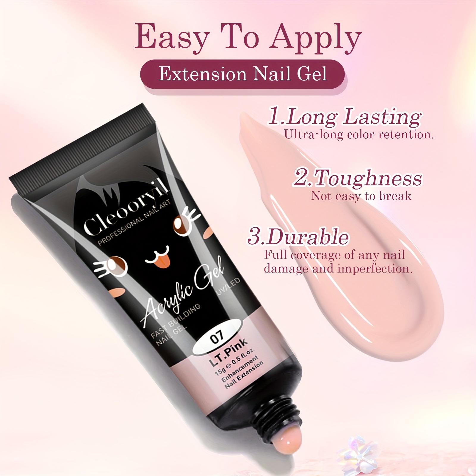 Cleosanil Acrylic Gel Nail Extension Kit Unscented Nail - Temu