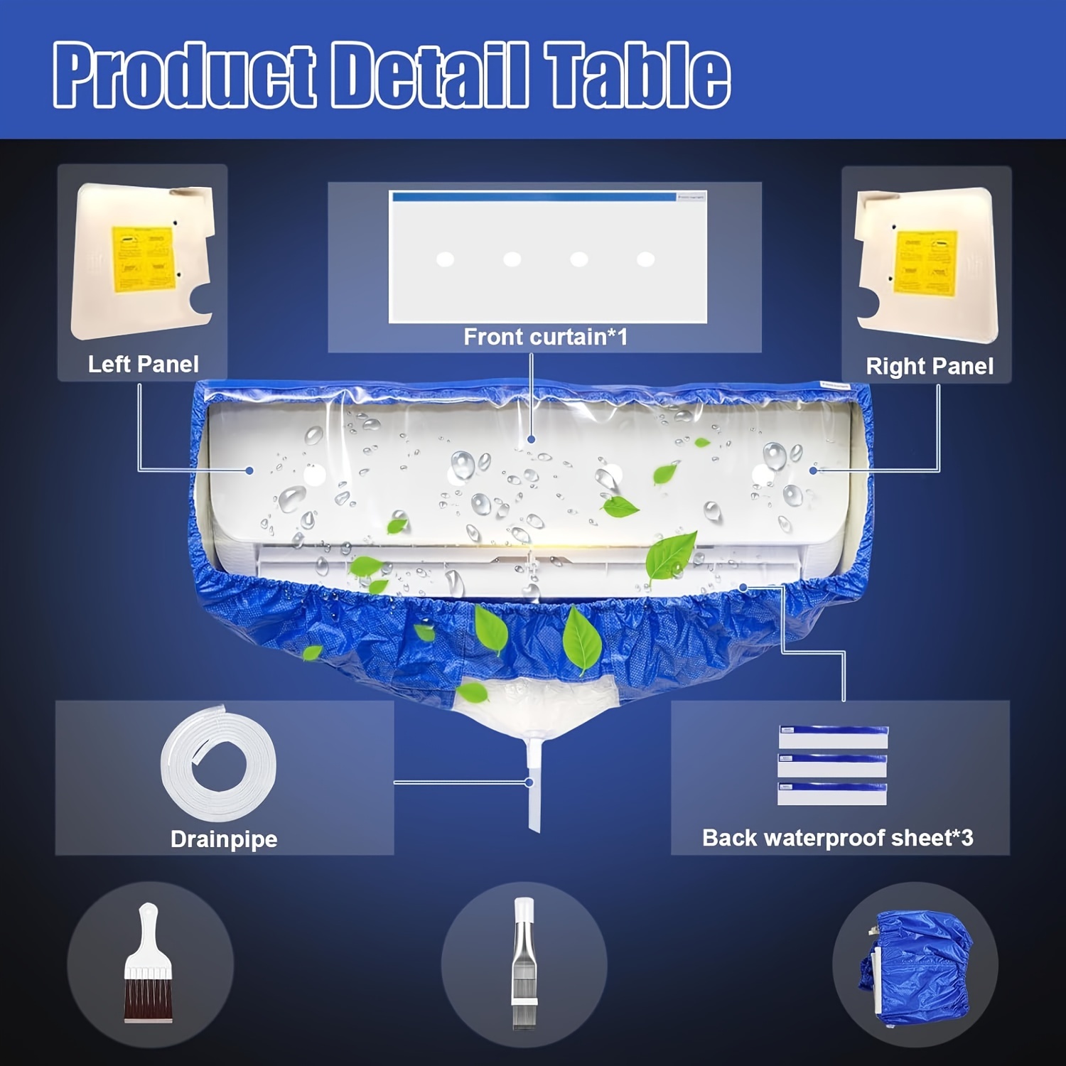 Mini Split Cleaning Kit Split Air Conditioner Cleaning Cover - Temu