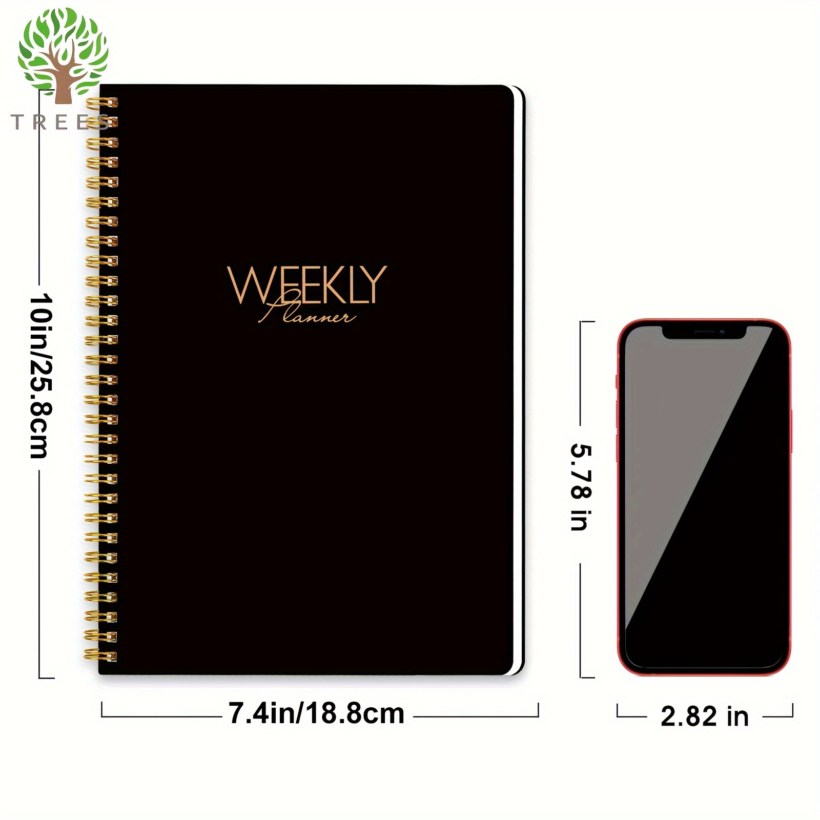 Daily Notebook 7am 10pm Hourly Schedule Planner Undated List - Temu