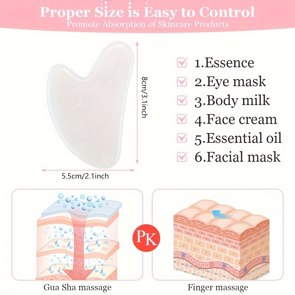 Ferramenta Gua Sha Facial e Corporal de Sem Fragrância - Temu Brazil