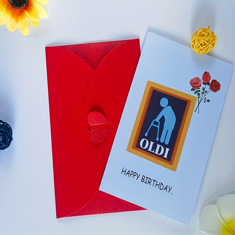 Greeting Card Simple Exquisite Birthday Birthday Gift Thank - Temu New ...