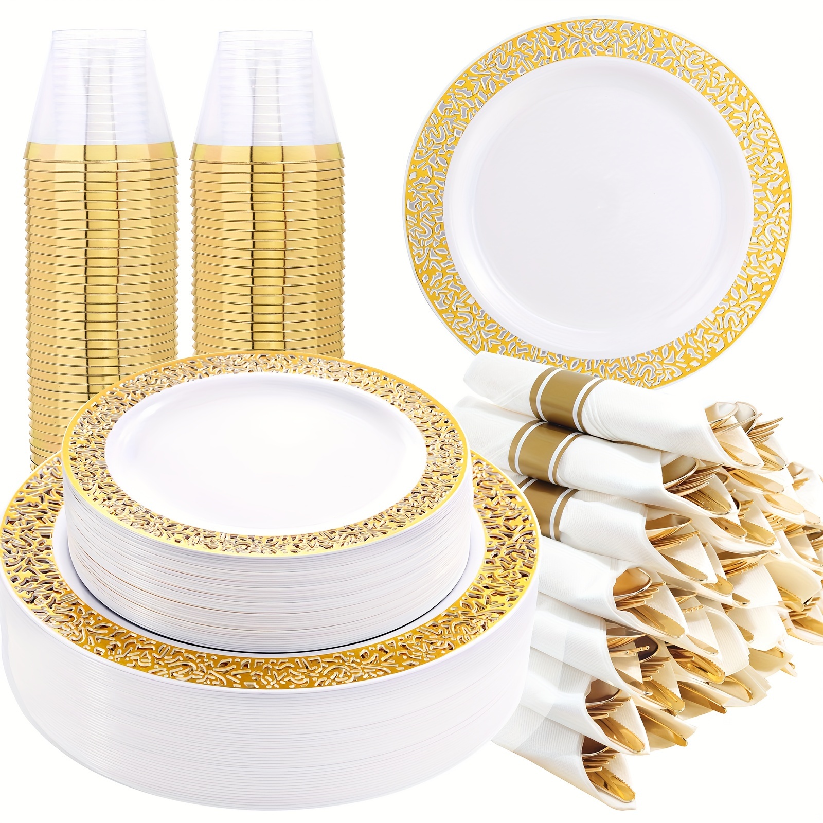 plastic plates for party sold on Temu United States