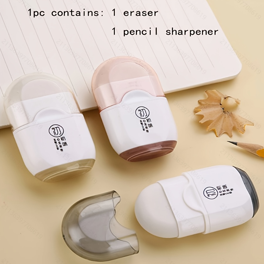Pencil Eraser And Sharpener Set, Including 4 Sharpeners, 80 Eraser Caps ...