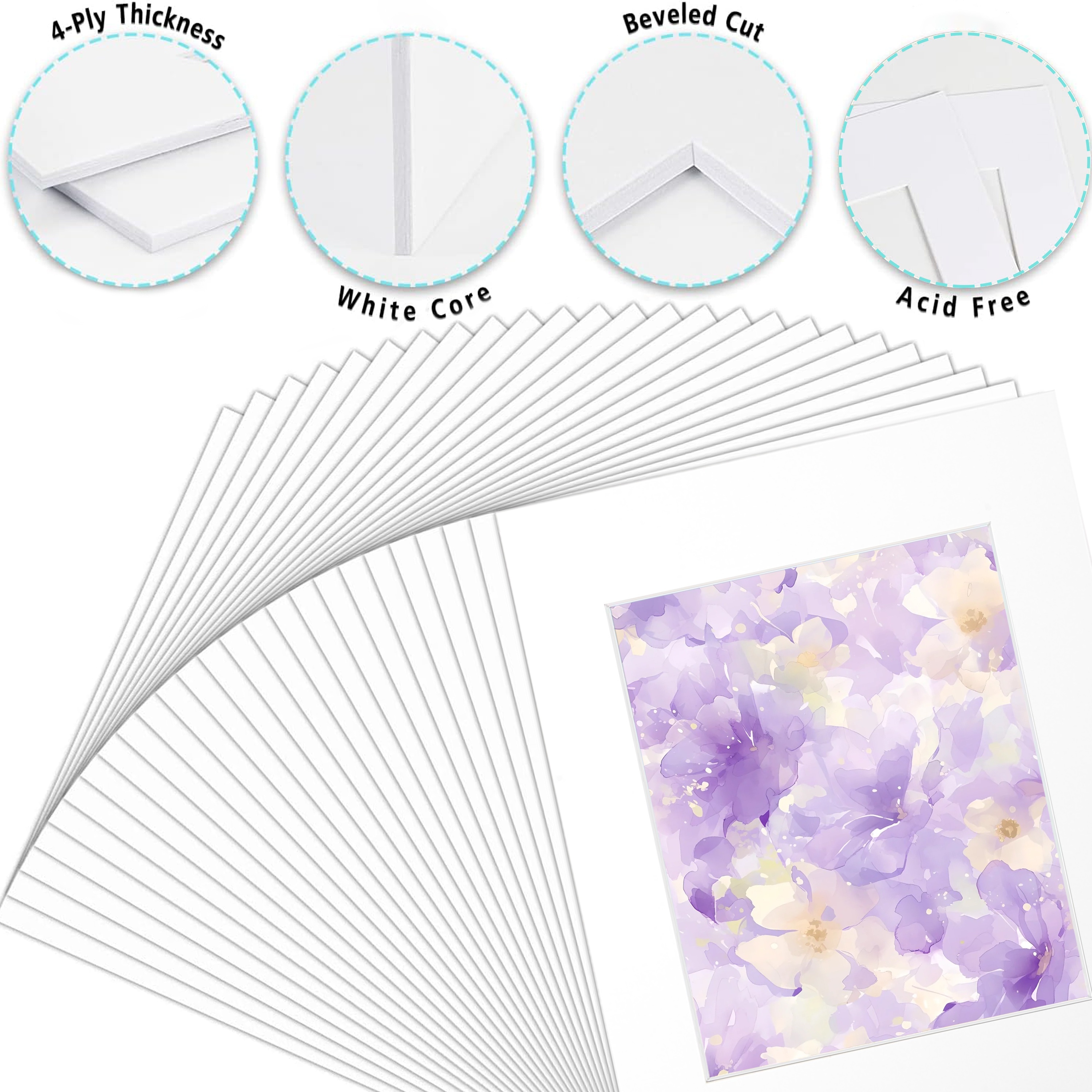 Ivory White Picture Mats: Perfect 5x7 Photos Artworks Prints - Temu ...