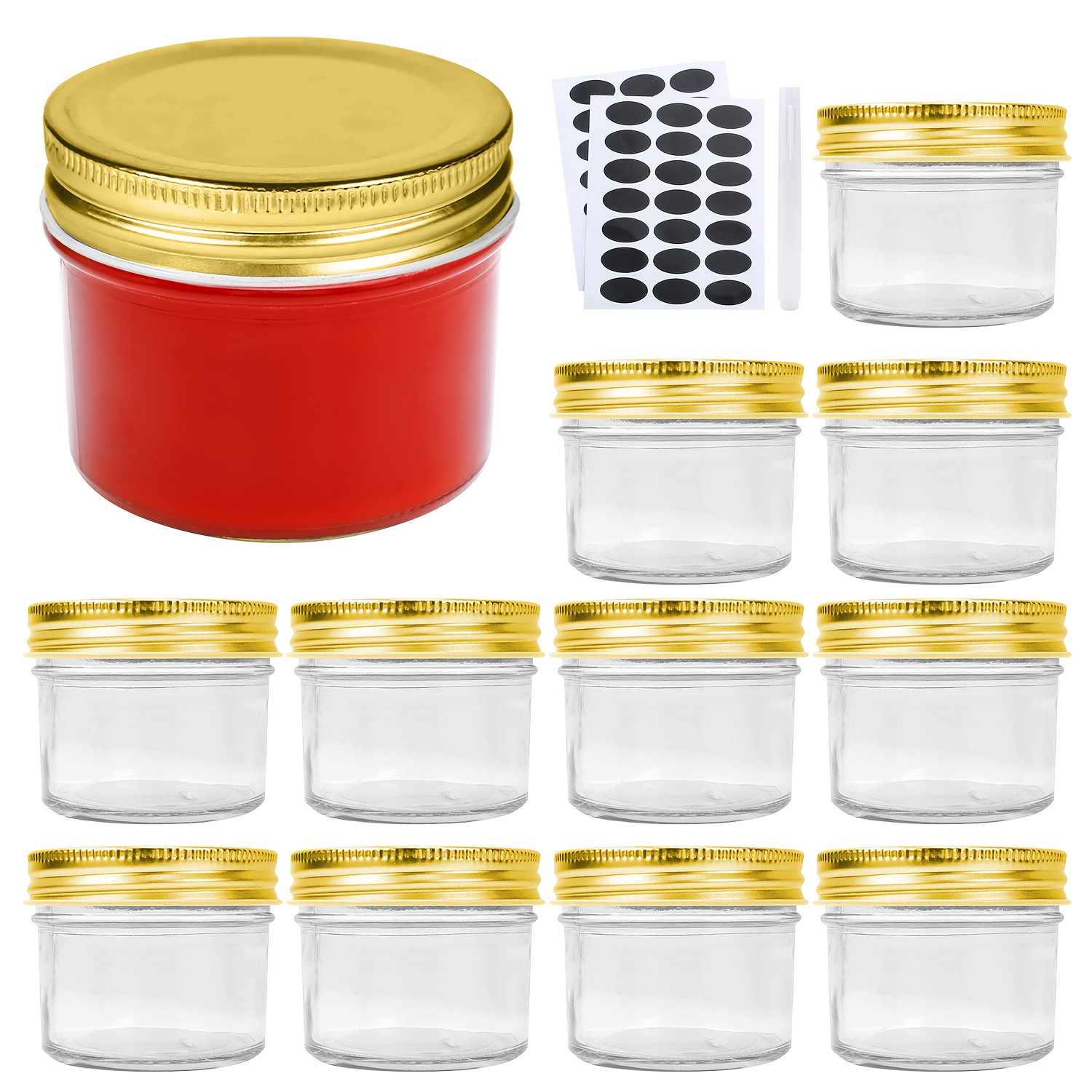 glass jars for candles sold on Temu United States