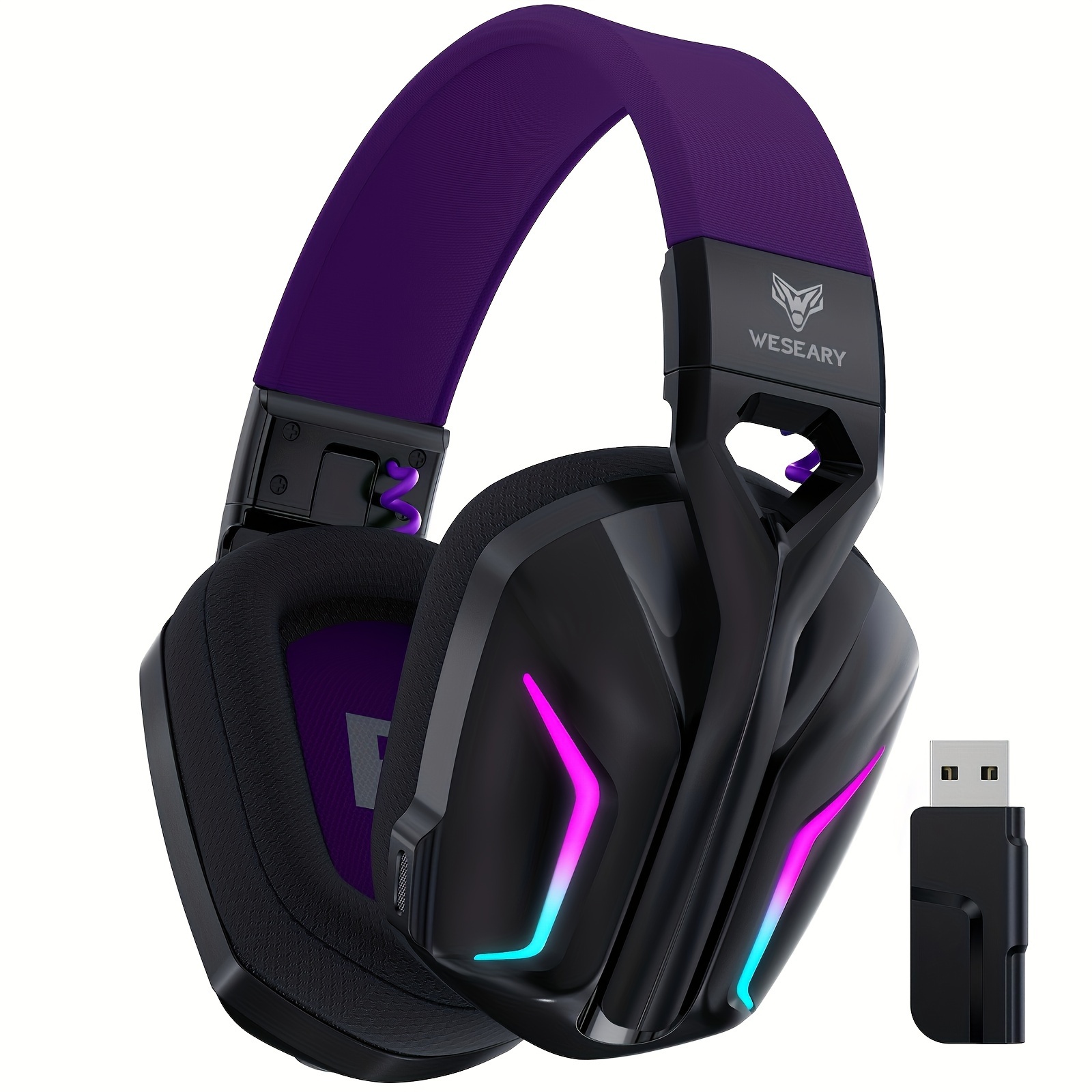 Wireless Headset Upgraded Wireless Gaming Headset Ps5 Ps4 Pc - Temu