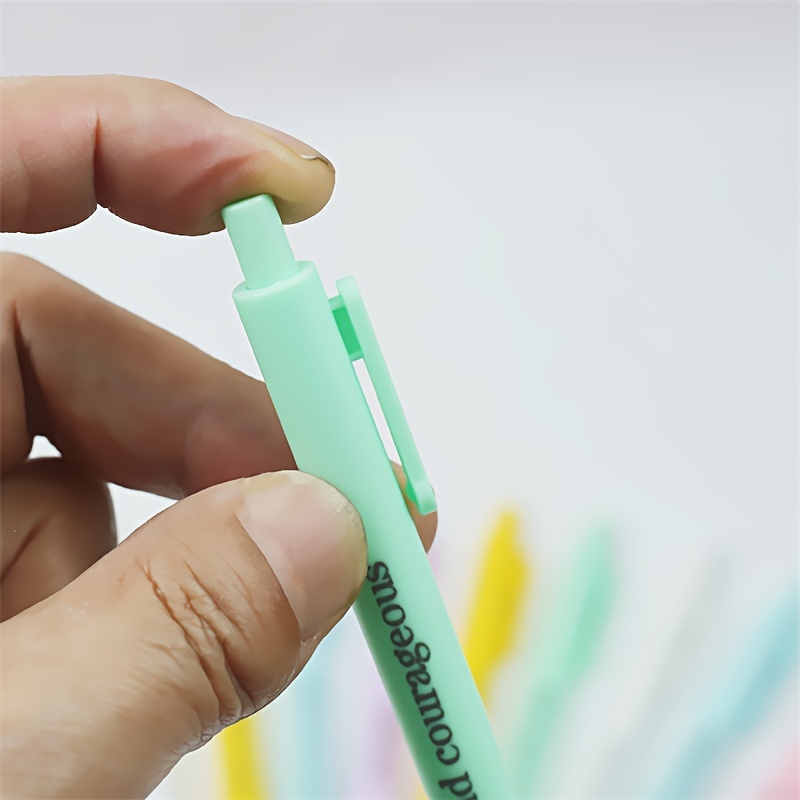 Ballpoint Pens Press Neutral Inspirational Black Ink Smooth - Temu
