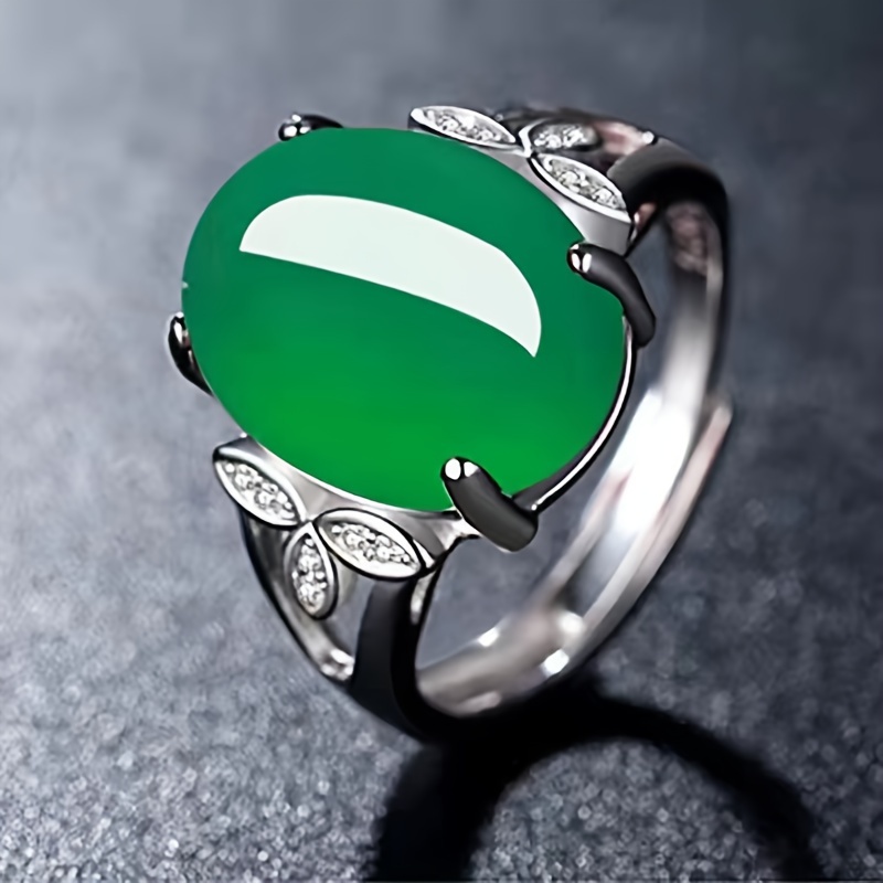 Four Claw Synthetic Ruby Ring Retro Luxurious Proposal Ring - Temu ...