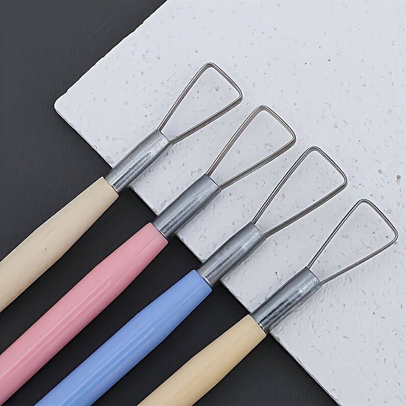 4pcs Pottery Clay Sculpting Tools Set Plastic Ceramics Modeling ...