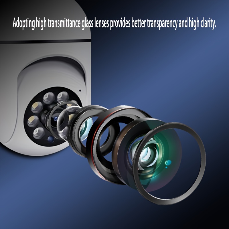 Caméra Sécurité Hd Wifi 1080p Caméra Surveillance Intérieure - Temu ...