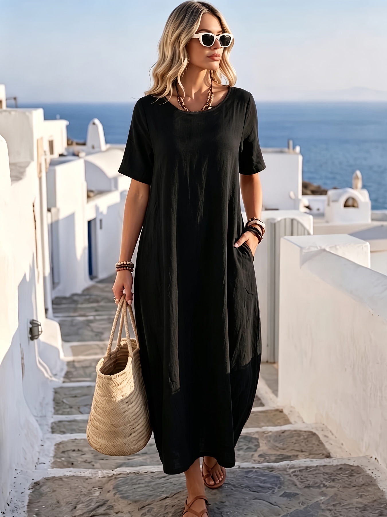 dresses linen sold on Temu United States