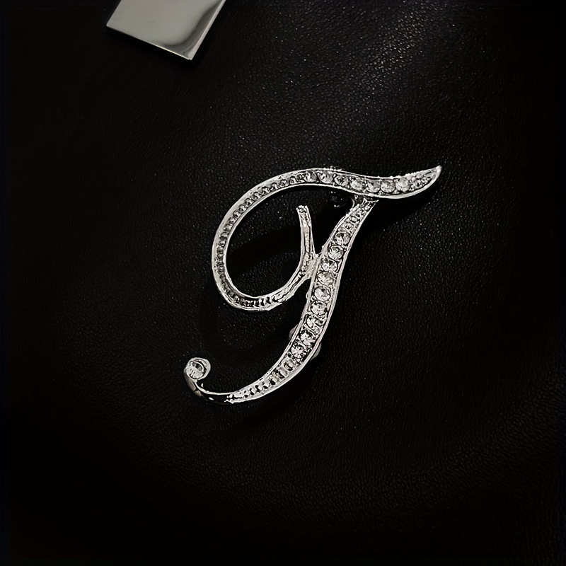 26 English Letters Alloy Brooch Pendant Elegant Alloy Letter - Temu ...