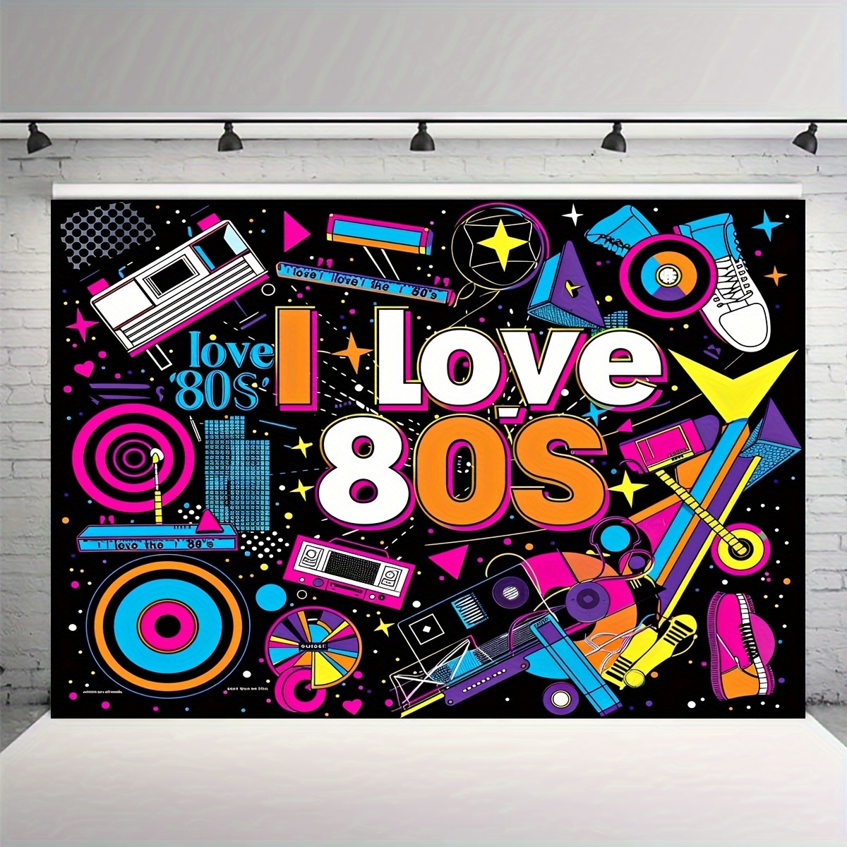 80's Party Photography Backdrop 80's Theme Party Background - Temu
