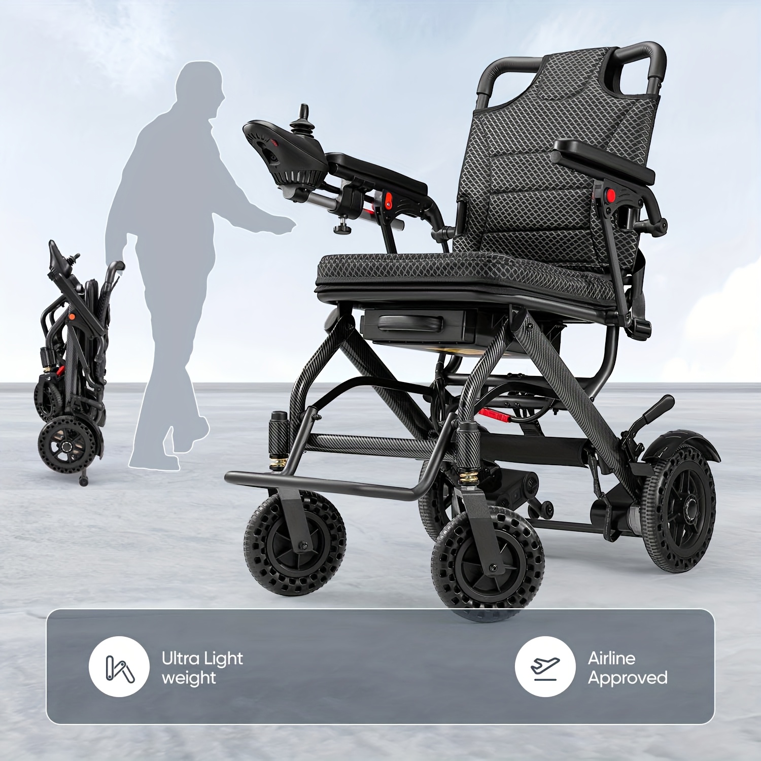 motorized wheelchair sold on Temu United States