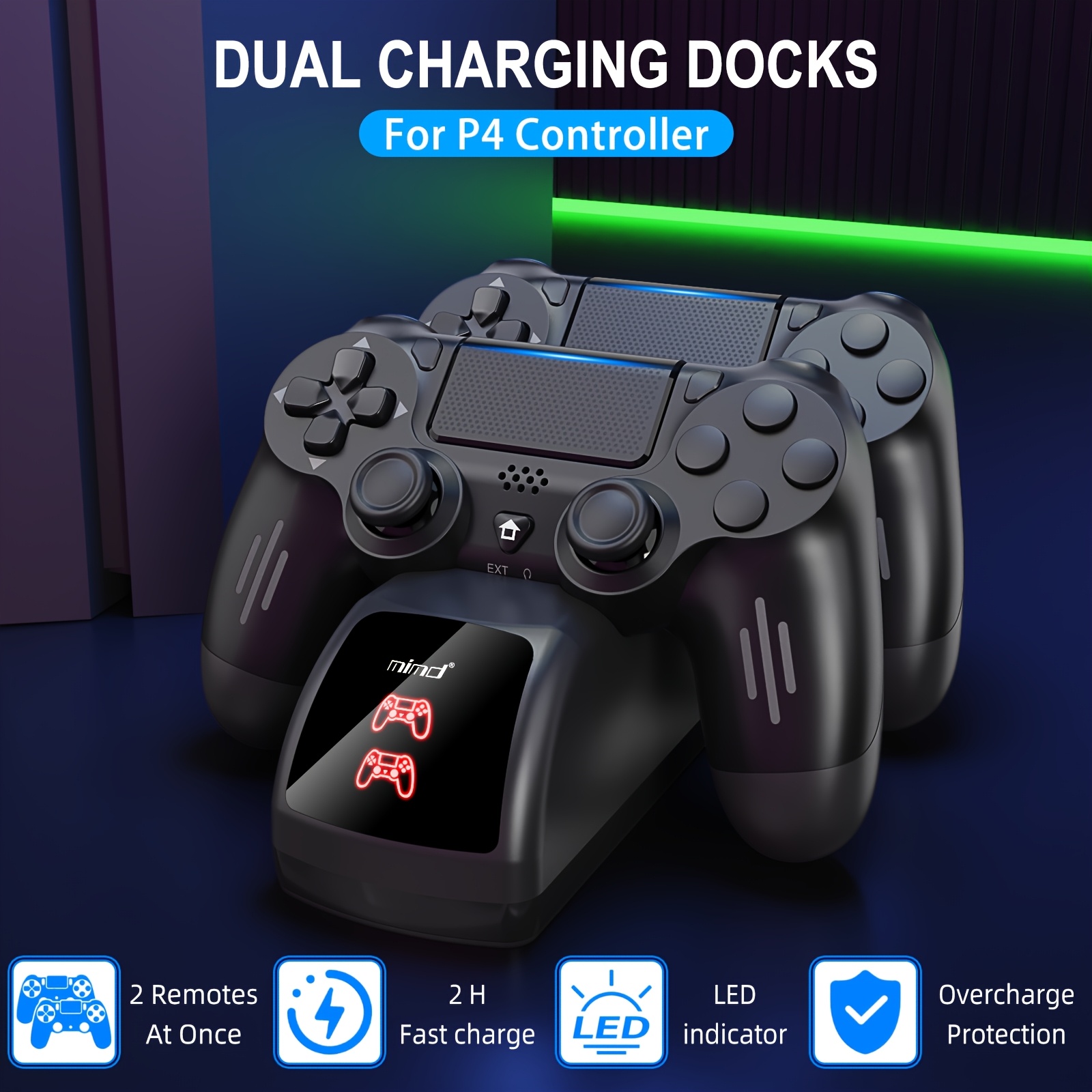 Cavo Usb A Ps4 Pro God Of War Caricabatterie USB A 4 Porte, Ricarica ...