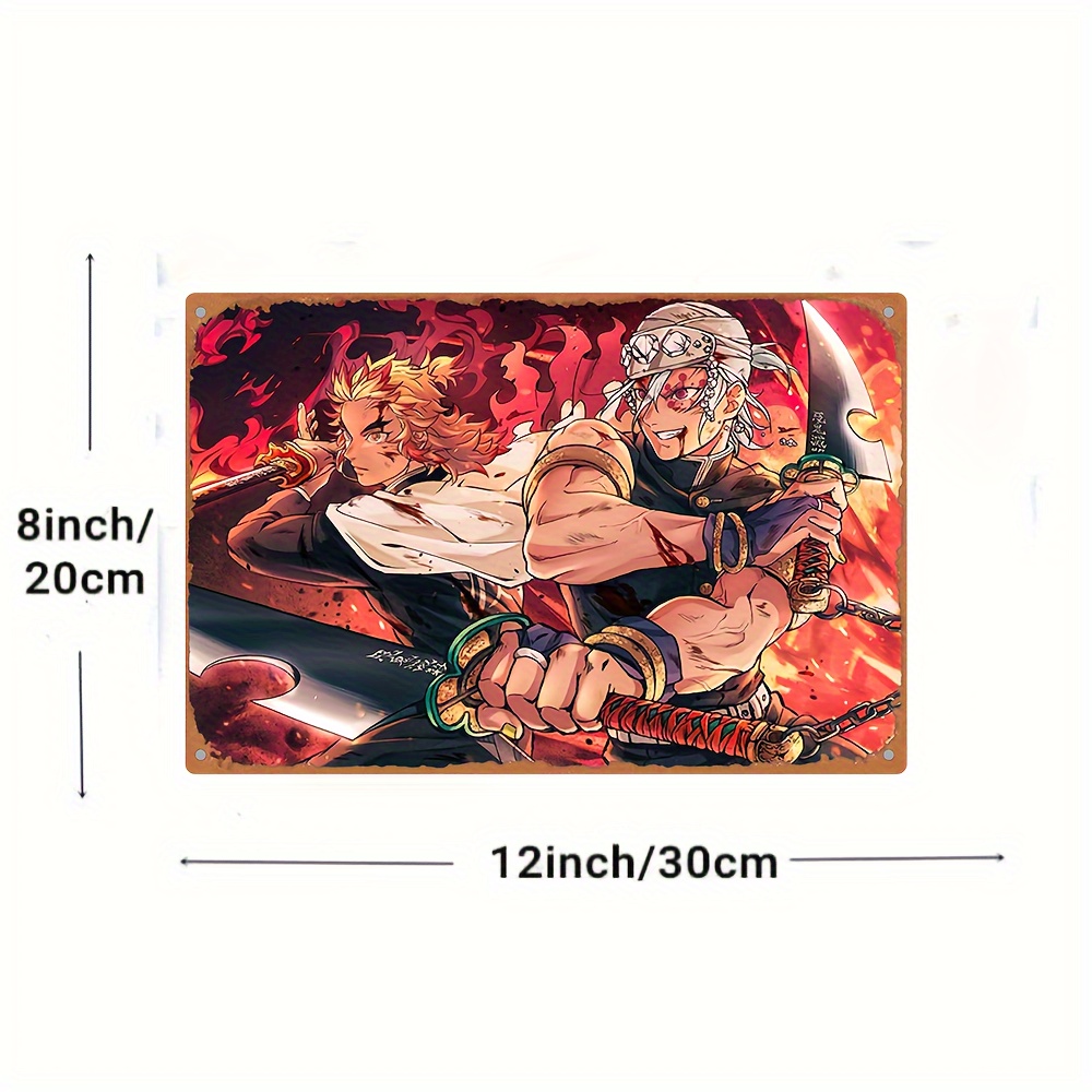 Panneau Mural En Aluminium Inspiré Anime Décoration - Temu France