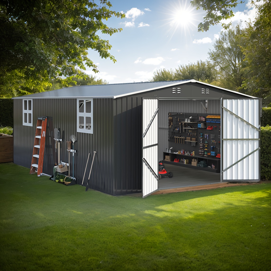 metal garden shed sold on Temu United States