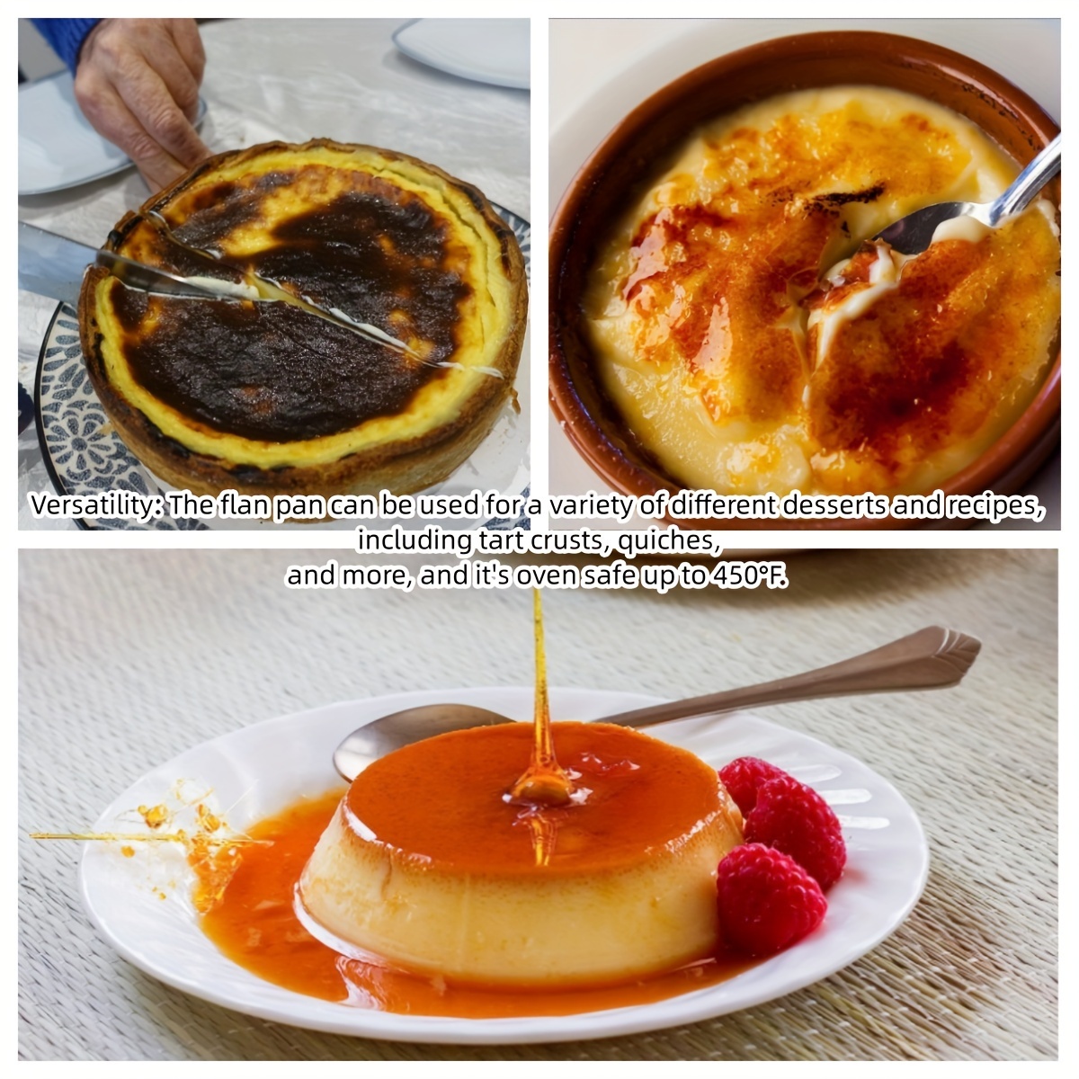 Flan pans store