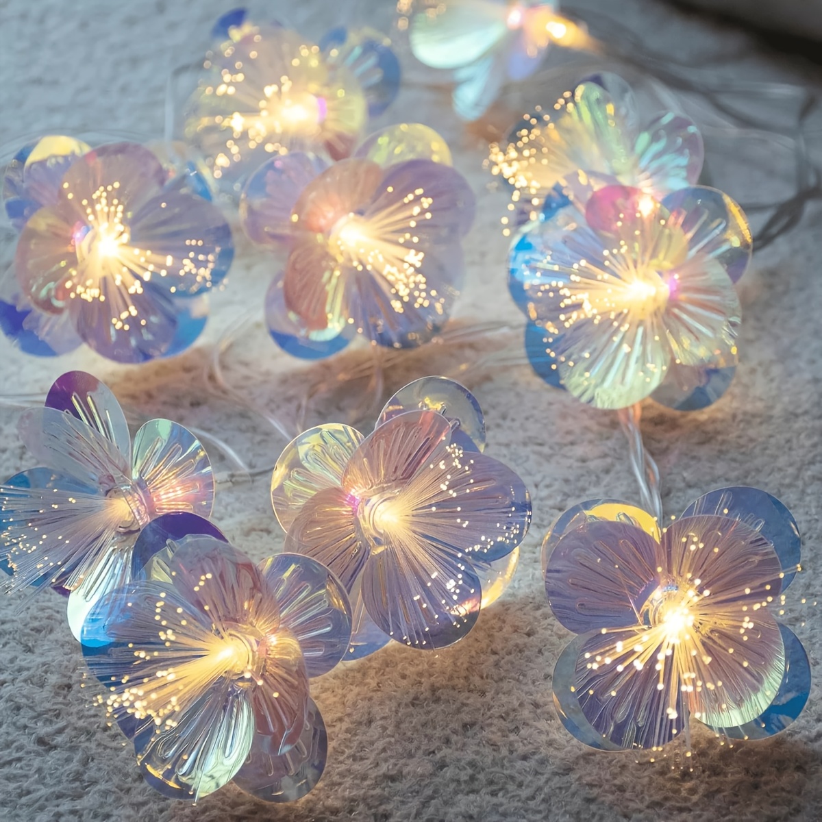 flower string lights sold on Temu United States