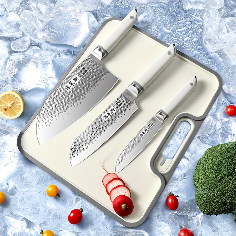 식당 음식 트럭용으로 날카로운 절단을 위한 전문 제작된 칼 고기용 칼 과일용 칼 뼈를 썰기 위한 칼 주방용 칼 셰프용 칼 스테인레스 스틸 칼 중 1개