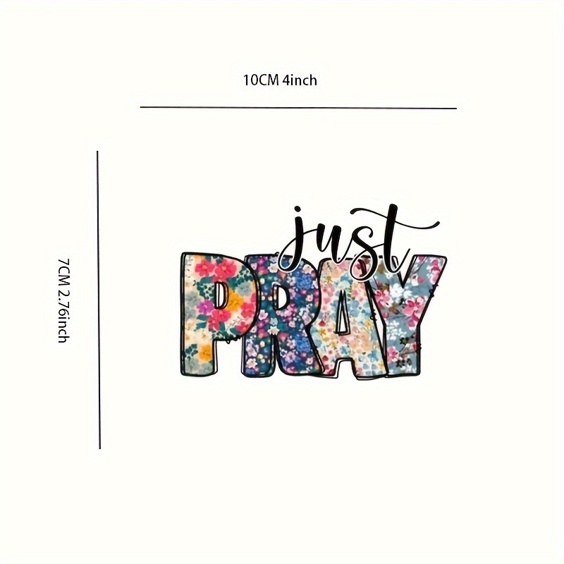 Pray Religious Decal Sticker Christian Label Car Motorcycle - Temu