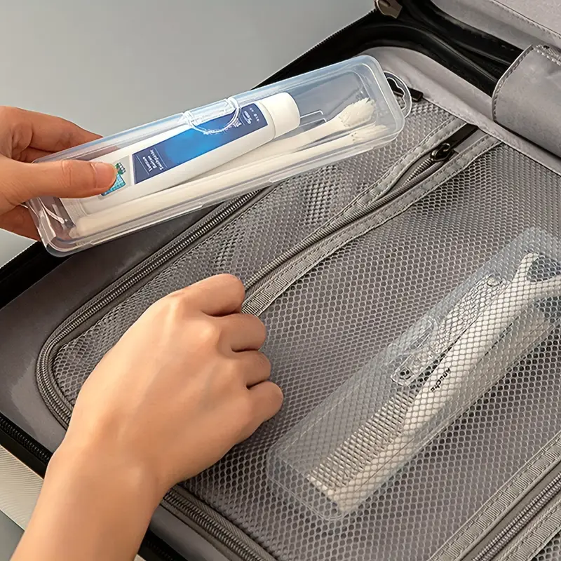 Portable Transparent Toothbrush Case Travel Business Trips - Temu Australia Portable Transparent Toothbrush Case Travel Business Trips - Temu Australia