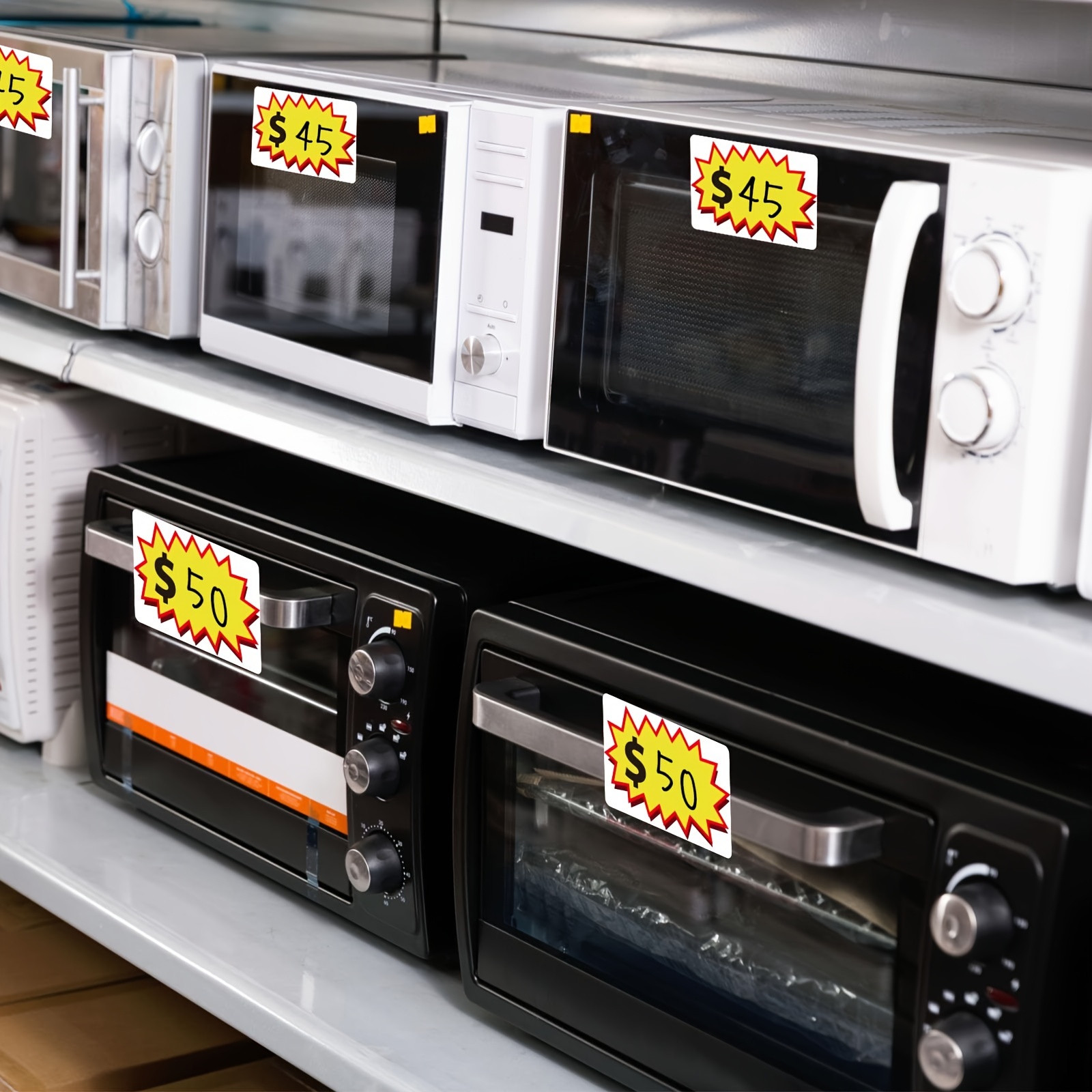 Starburst Garage Price Tags Detachable Yellow Labels - Temu