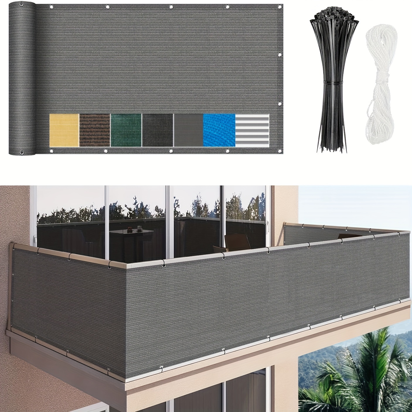 Balcony Privacy Screen Mesh