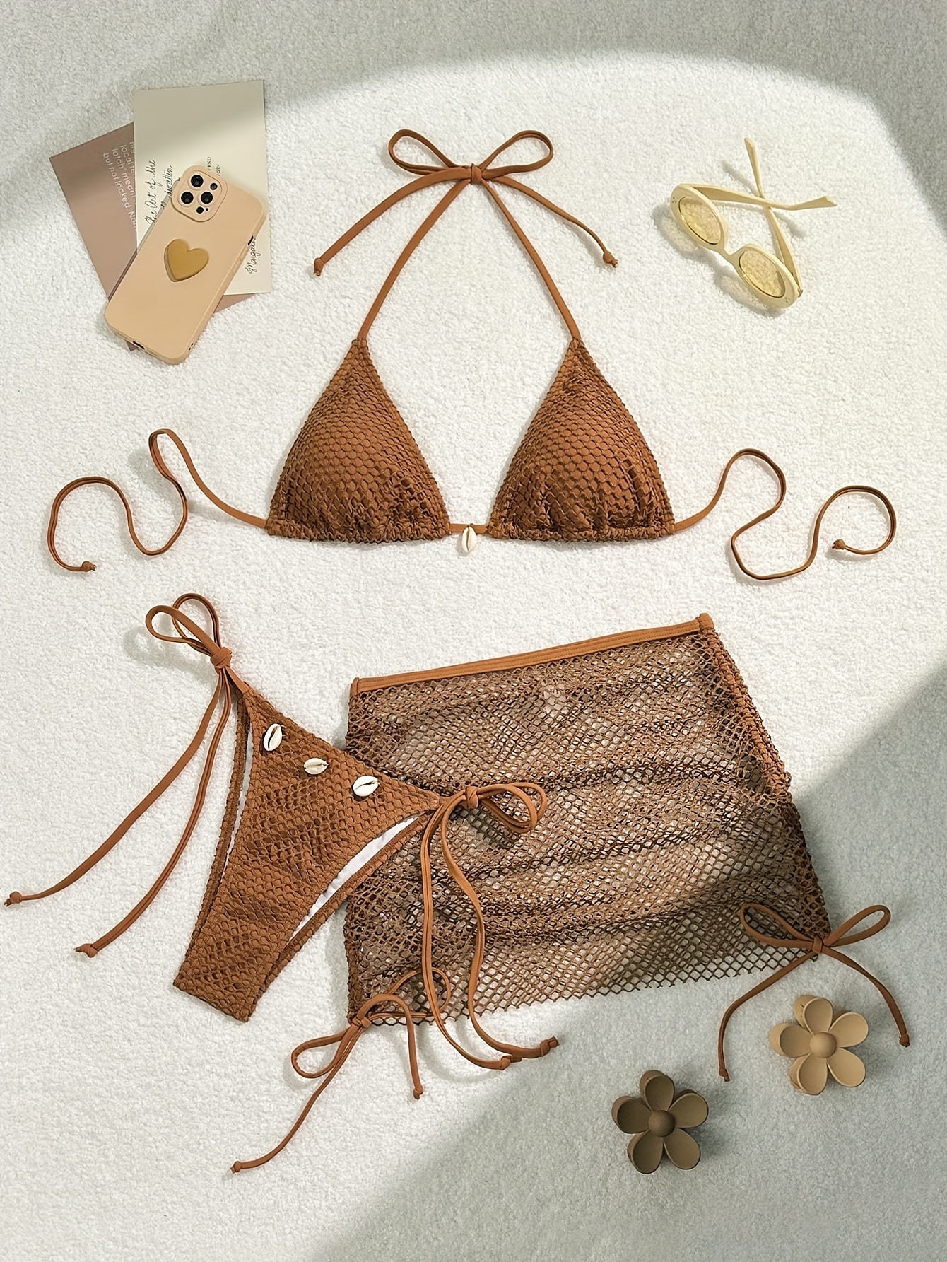 shell bikini sold on Temu United States