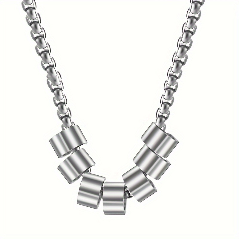 Personalized Square Stainless Steel Chain Golden Silvery - Temu United ...