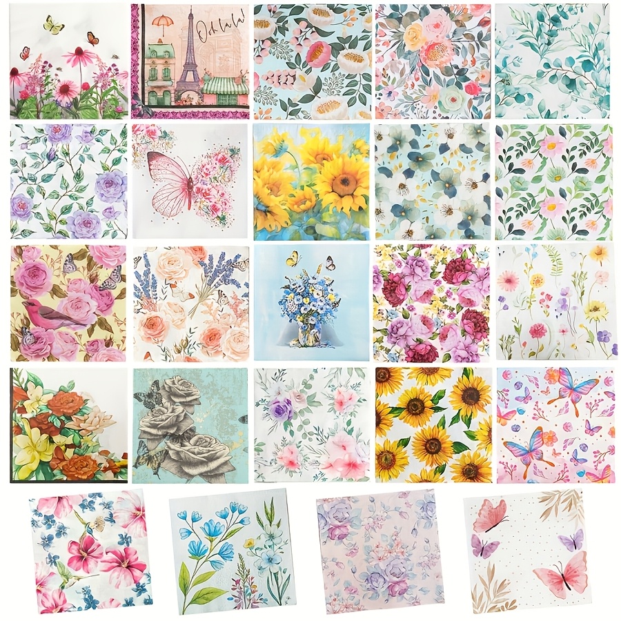 decorative paper napkins sold on Temu United States