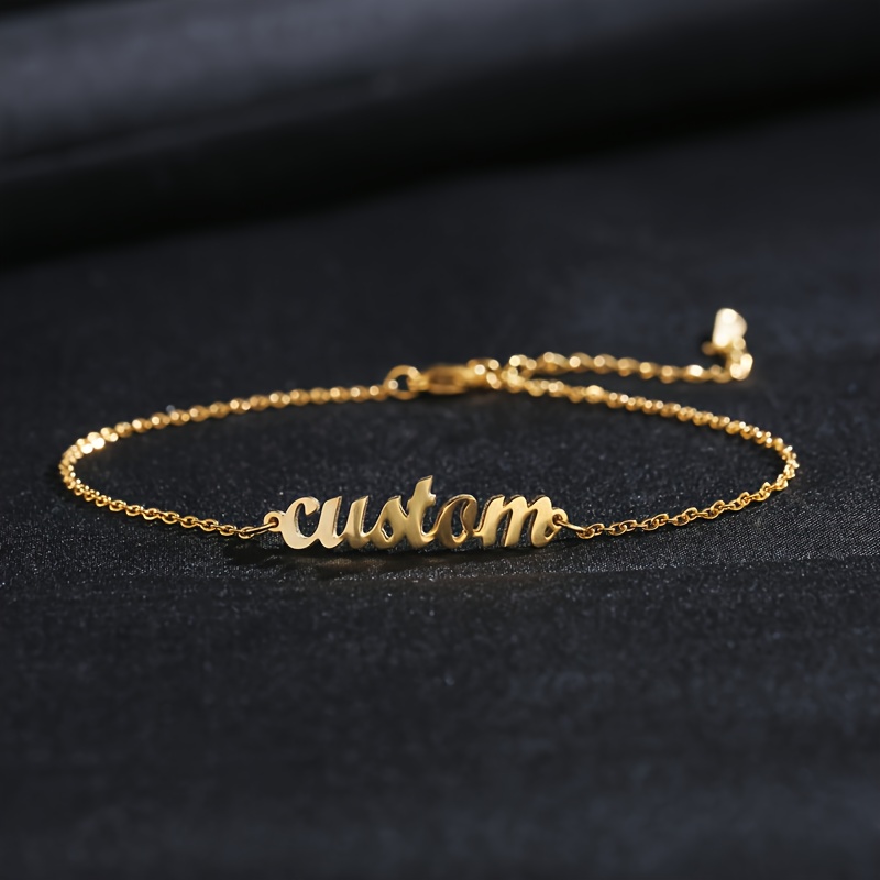 personalized bracelet sold on Temu United States