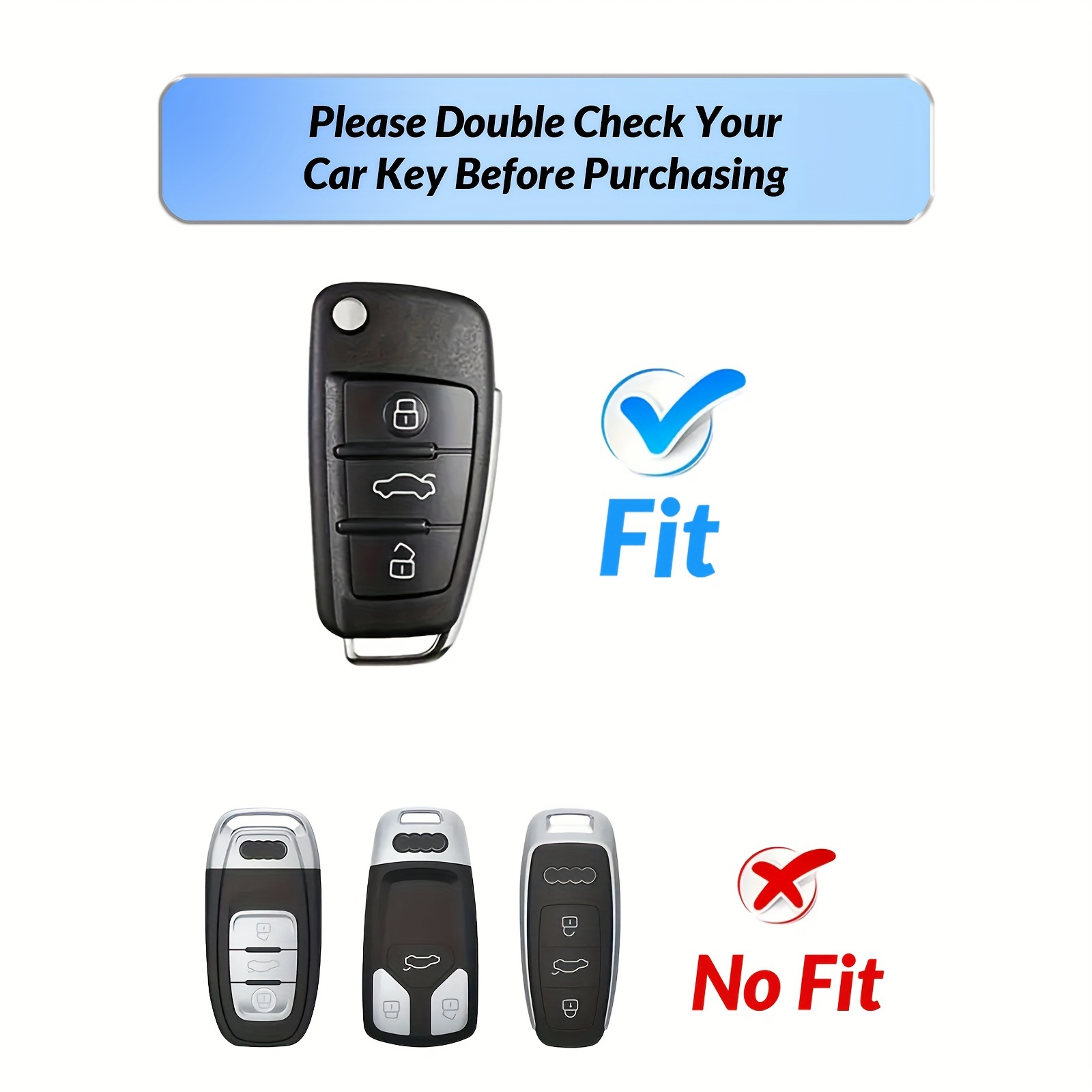 Tpu Key Fob Case For A1 A3 A6 Q2 Q3 Q7 Tt Tts R8 S3 S6 Rs3, Shockproof ...