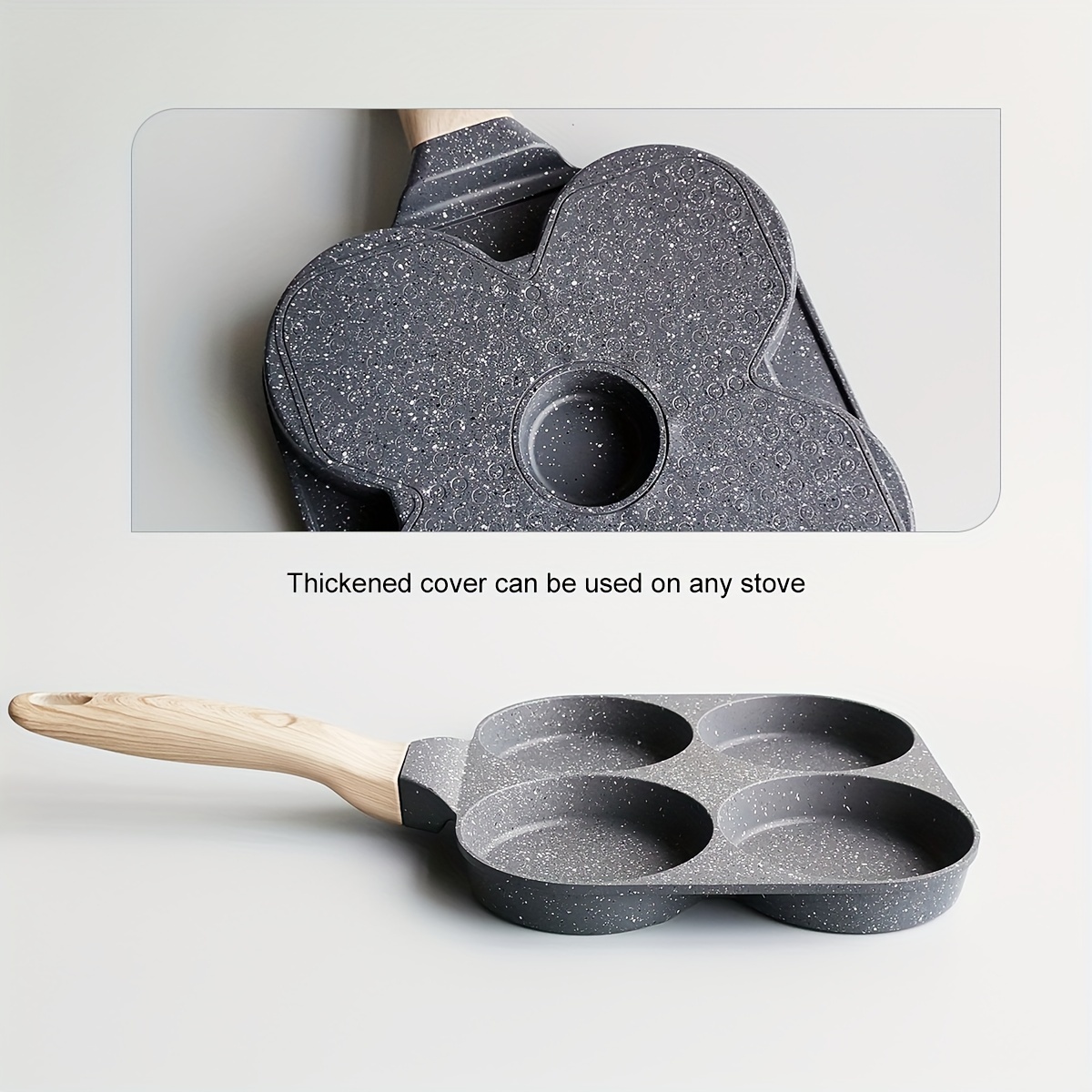 4 Cups Non stick Egg Crepe Pan Pancake Pan Silicone - Temu
