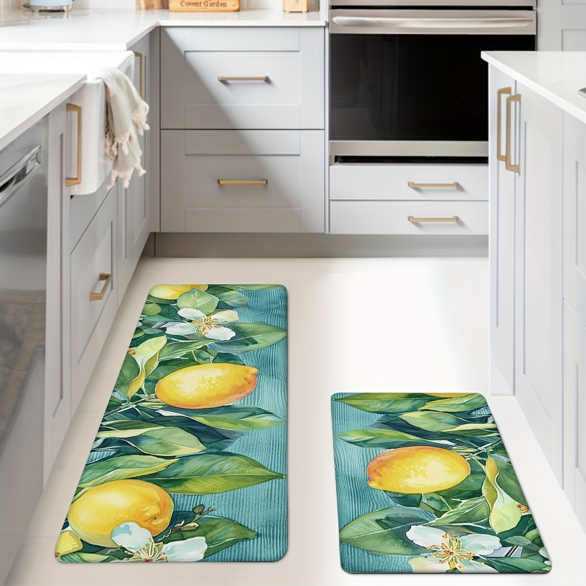 Lemon Kitchen Mats Non slip Durable Bathroom Pads - Temu New Zealand