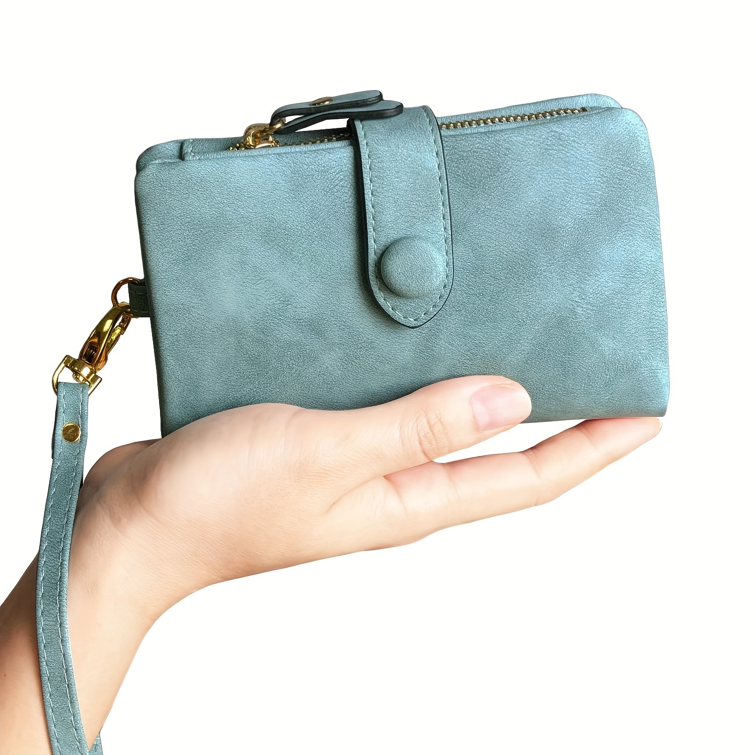 Customized Small Bifold Leather Wallets Zipper Coin Purse - Temu United ...