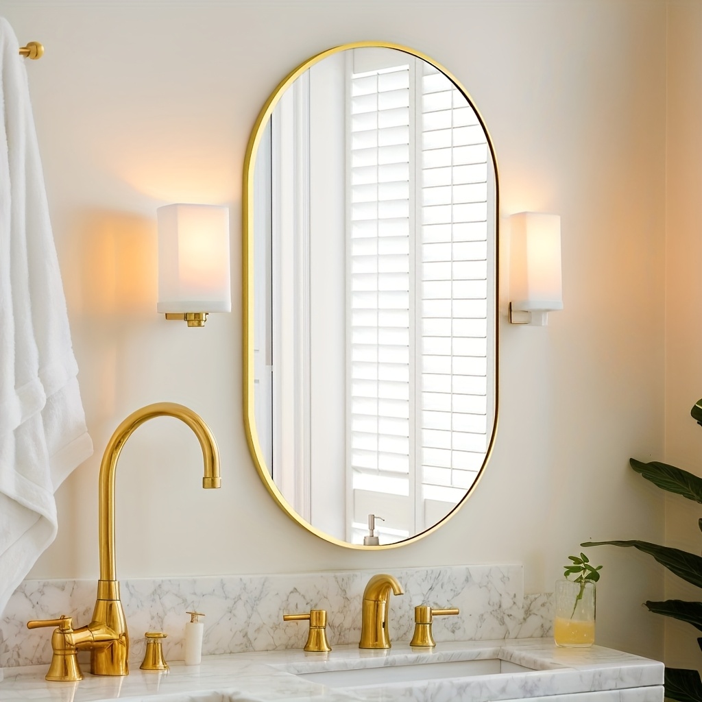 oval mirror sold on Temu Republic of Korea