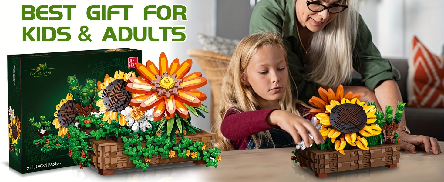 Sunflowers Building Sets Toys Bouquet - Temu