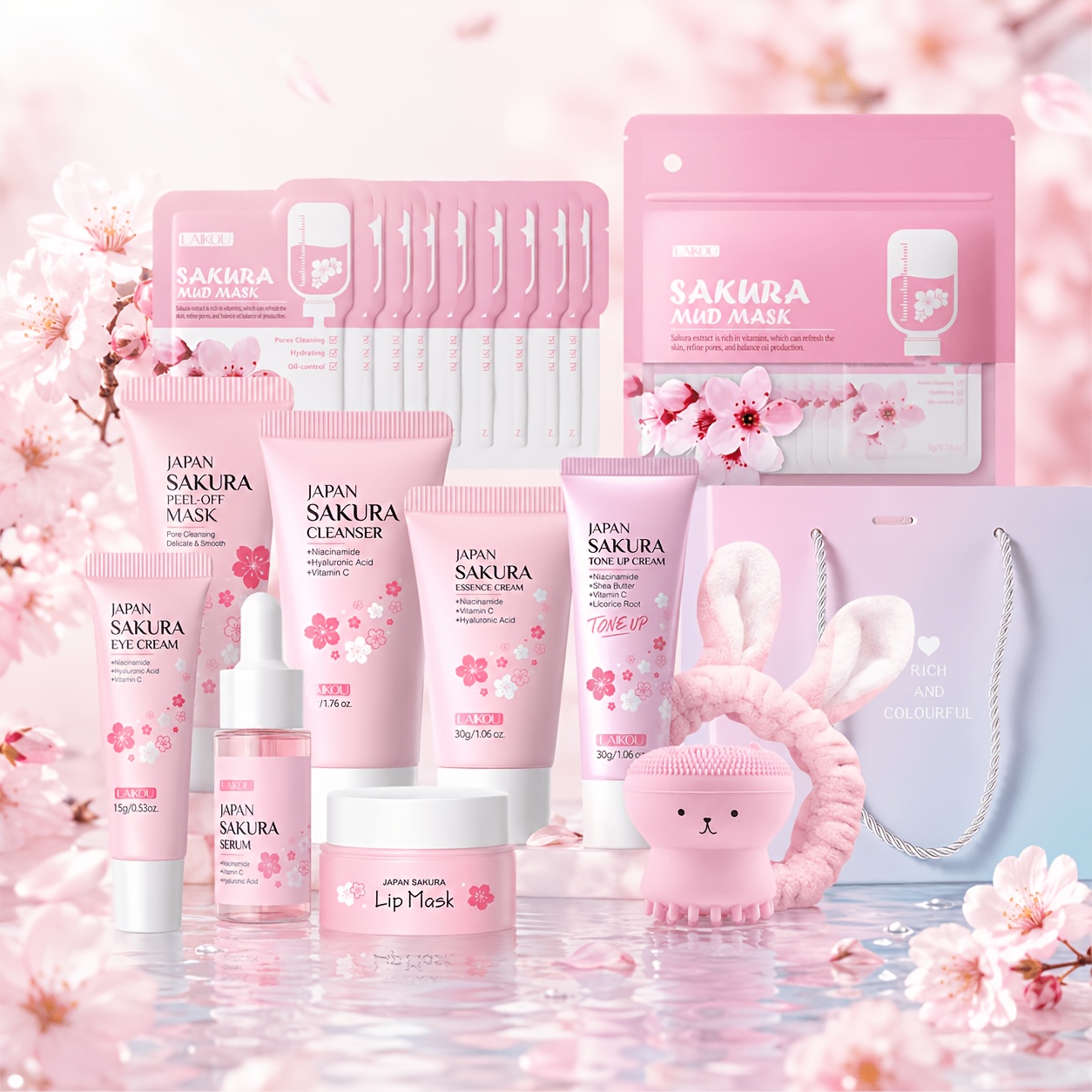 skin care kit sold on Temu United States